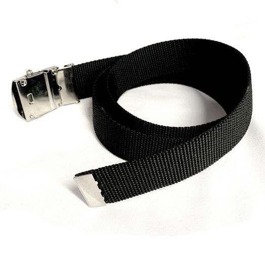 Cinto De Nylon Preto Com Fivela Lisa - Citerol