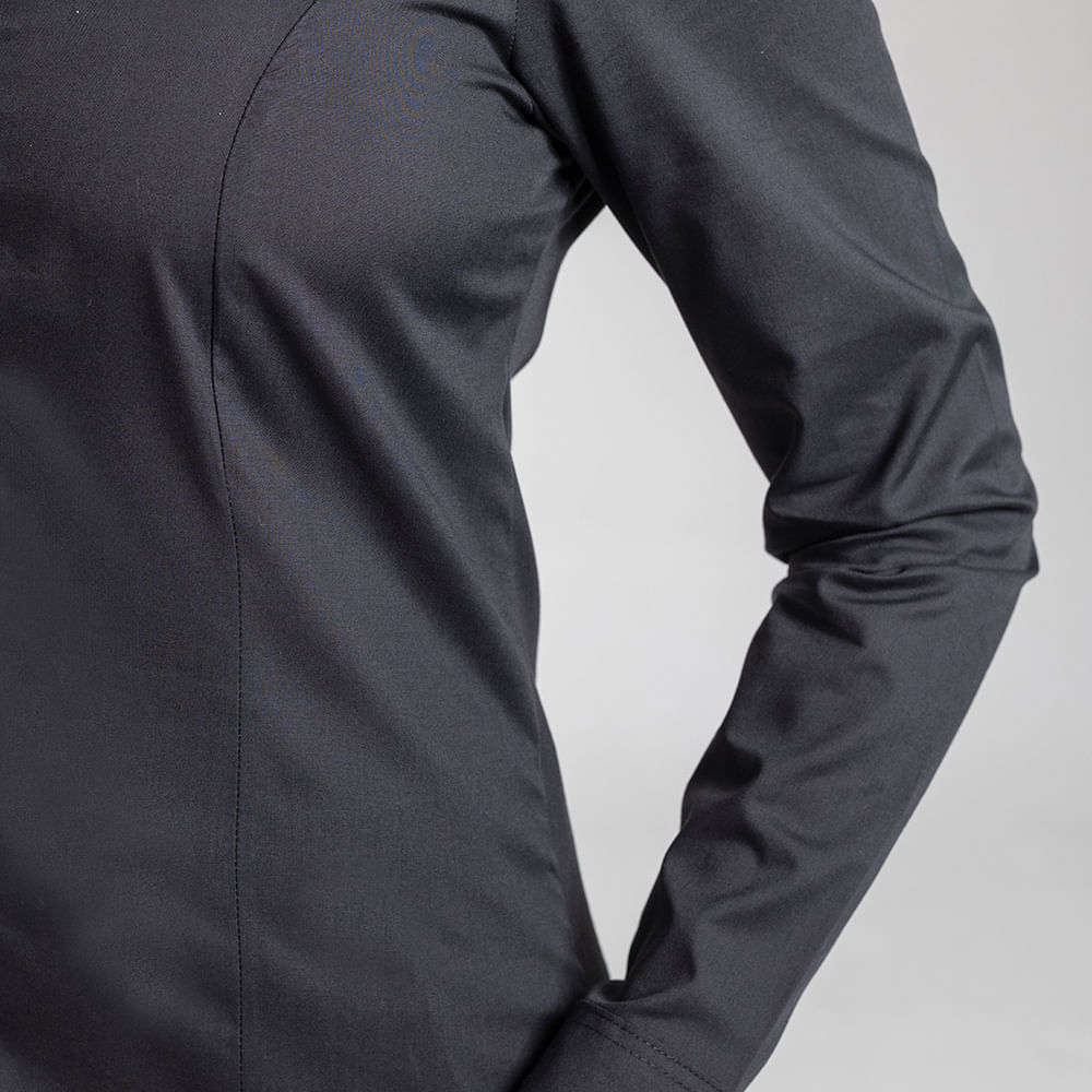 Camisa Force Citerol Feminina Preta Manga Longa - Citerol